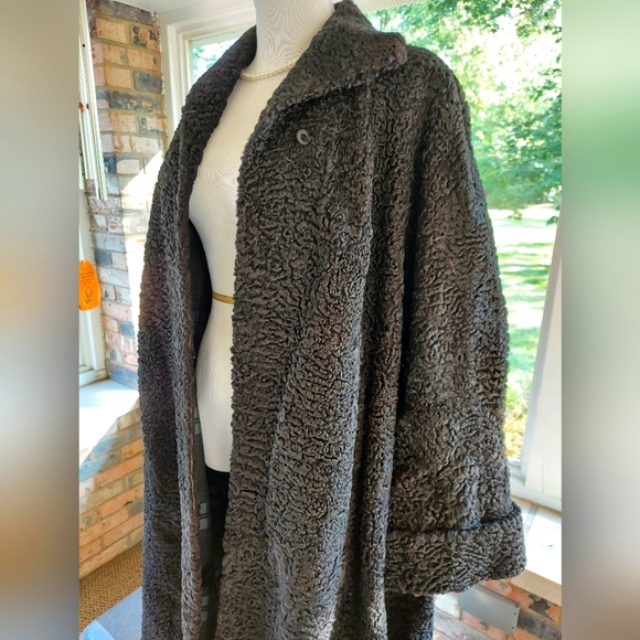 Vintage | Jackets & Coats | Vintage Persian Curly Lamb Fur Coat Flaws ...